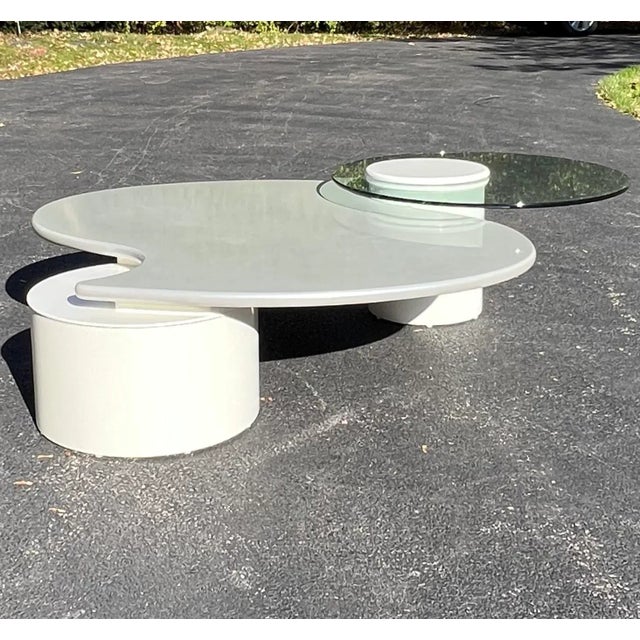 1980’s Abstract Sculptural Three Tier Geometric Multi Level Swivel ...