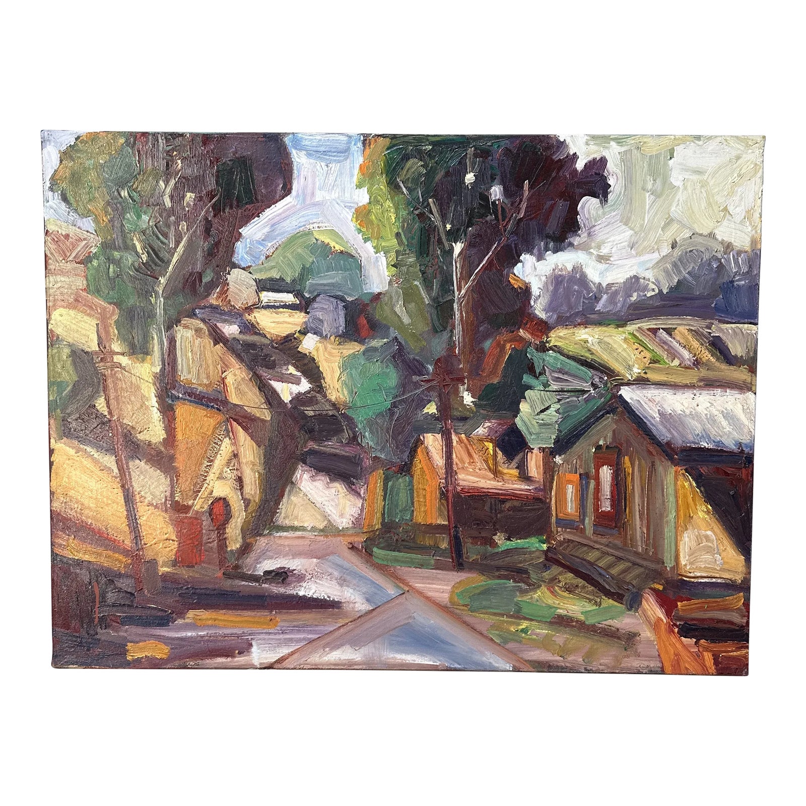 Original Expressionist California Plein Air Landscape Oil Painting by ...
