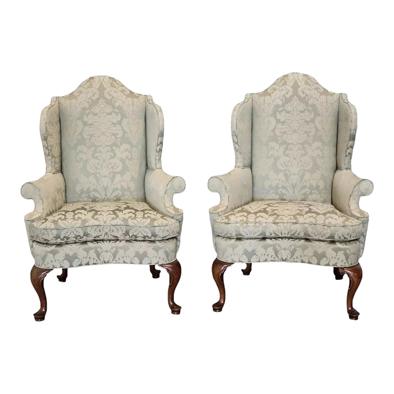 Late 20th Century Pair of Southwood Mahogany Philadelphia Style ...