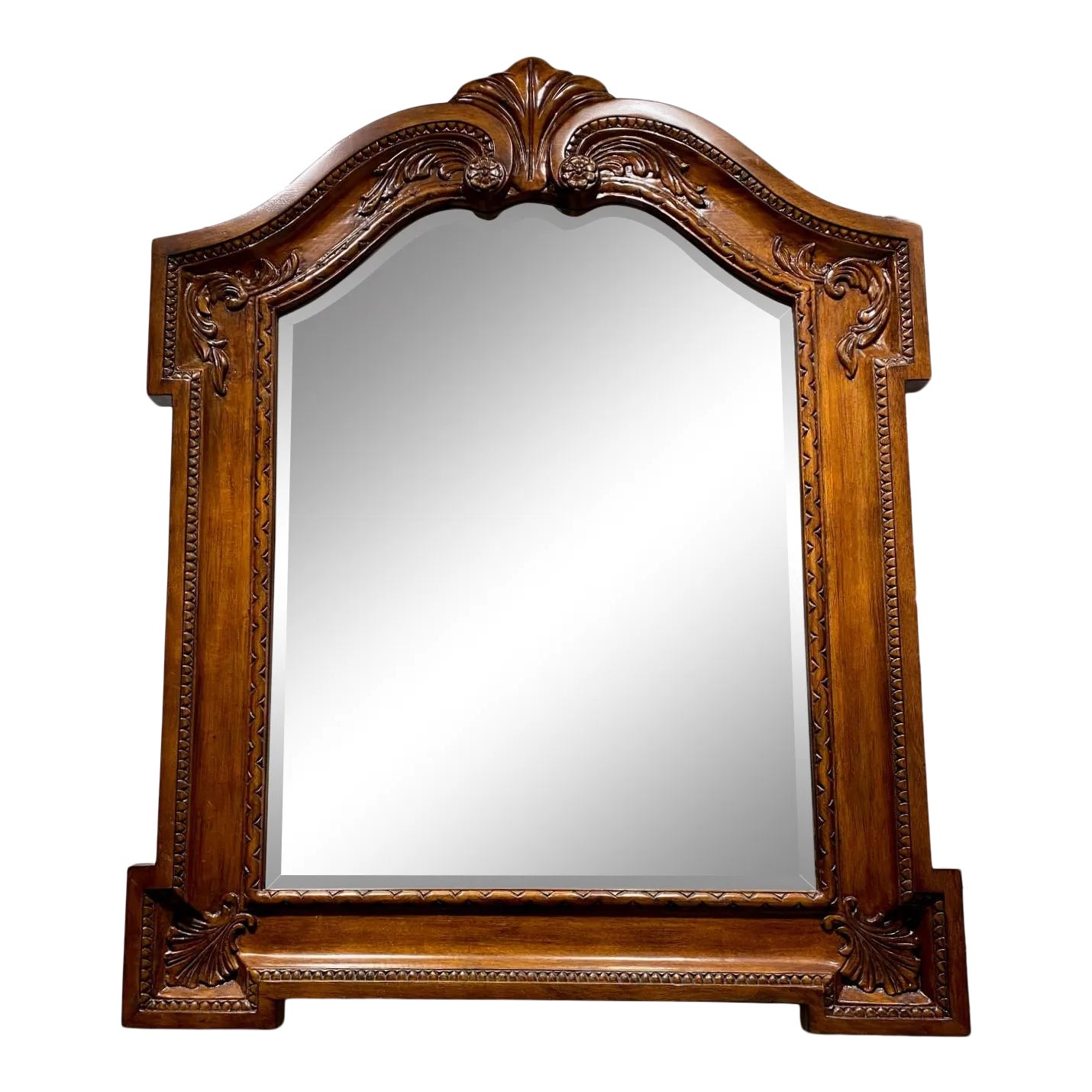 Bernhardt French Country Cherry Finish Mirror | Chairish