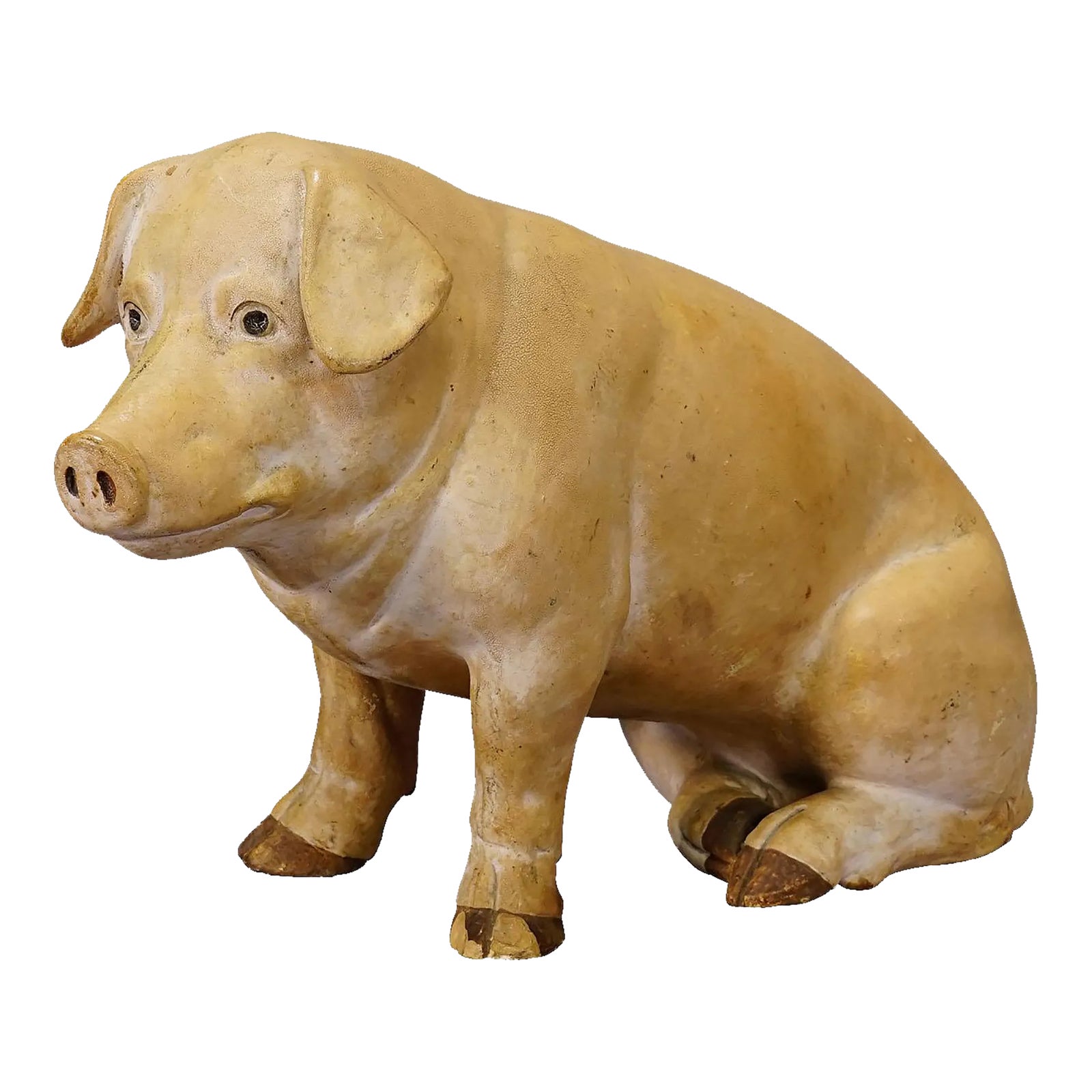 1950s German Butchery Pig Window Decoration | Chairish