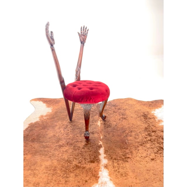 1970s Surrealist Hand Chair After a Design by Salvador Dali | Chairish