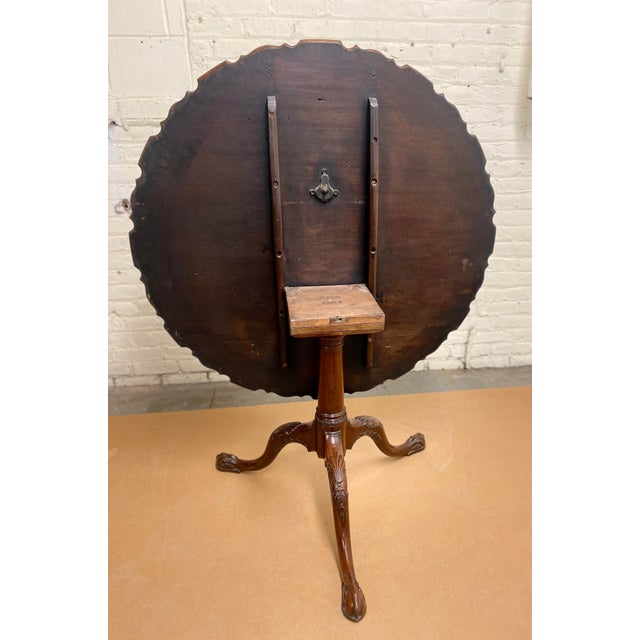 Chippendale Tilt Top Pie Crust Table | Chairish