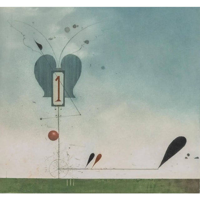 1980s Josef Werner Das Gefallt Color Etching | Chairish