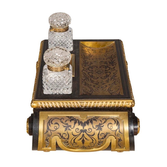 Napoleon III Boulle Inkstand | Chairish