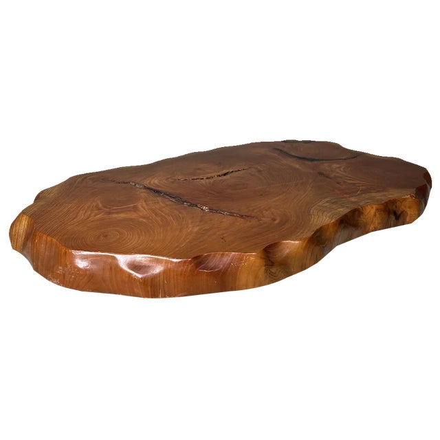 Yakusugi Wooden Display Low Table, Japan, 1930s | Chairish