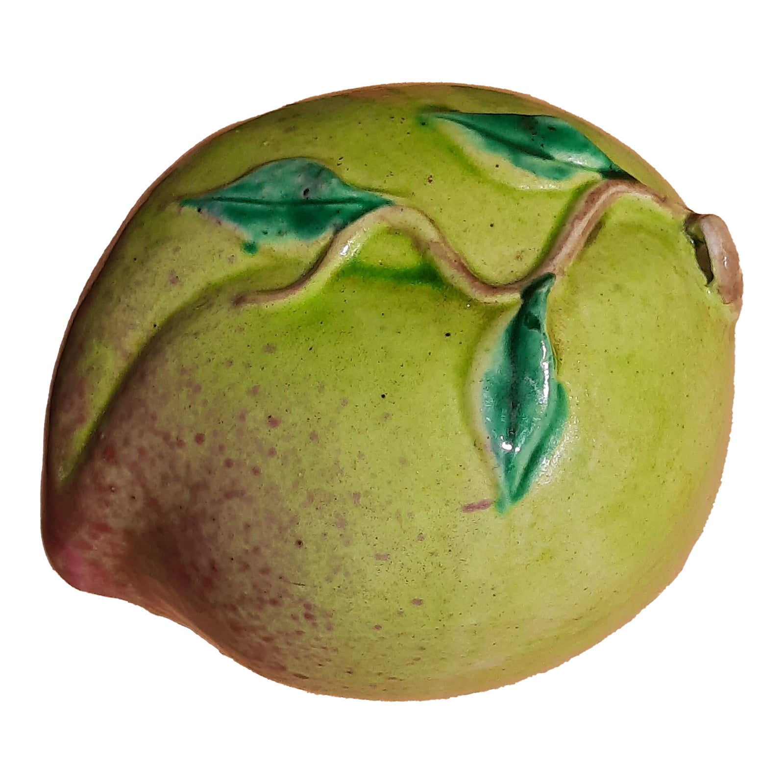 Chinese Asian Altar Fruit Green Peach | Chairish