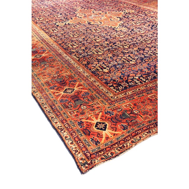 Antique Sultanabad Area Rug- 12' 5" X 20' 2" | Chairish