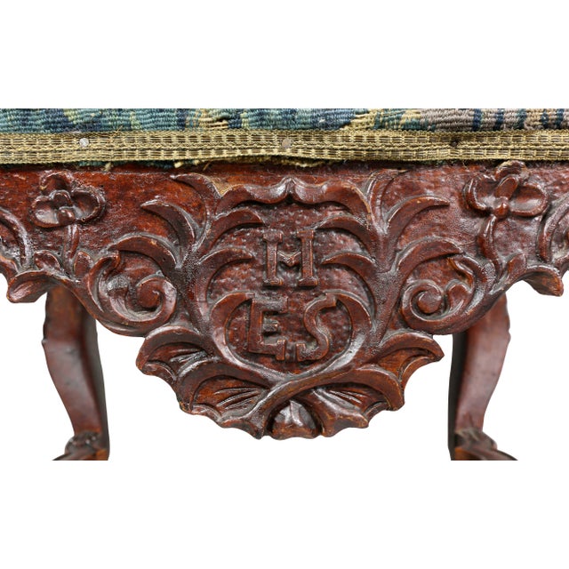 Portuguese Baroque Lacquered Bench | Chairish