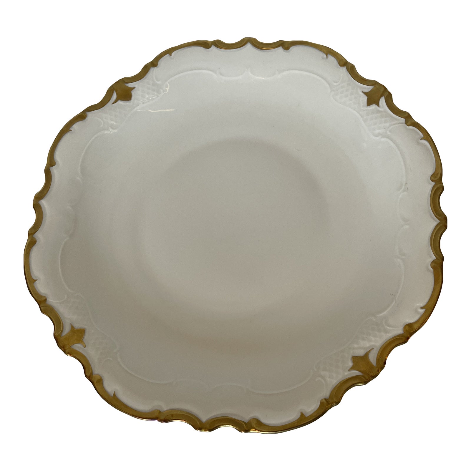 1930s Reichenbach Fine China Round Platter | Chairish