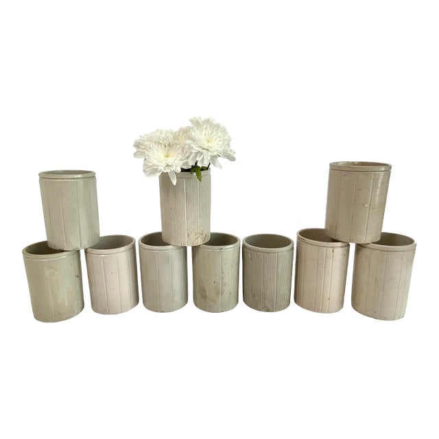 Antique English Marmalade Stoneware Jars | Chairish