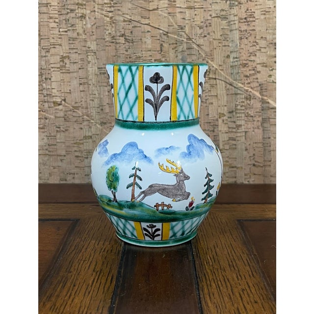 Vintage Gmundner Keramik “Hunter’s Delight” Jug | Chairish
