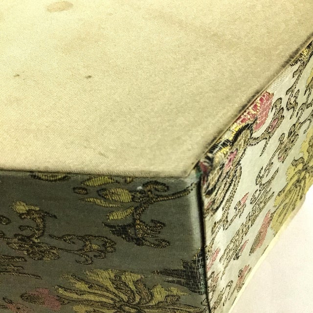 Silk Covered Storage Box 80’s Wedding | Chairish
