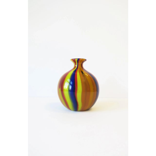 Italian Seguso Viro Murano Art Glass Vase, circa 1990s | Chairish