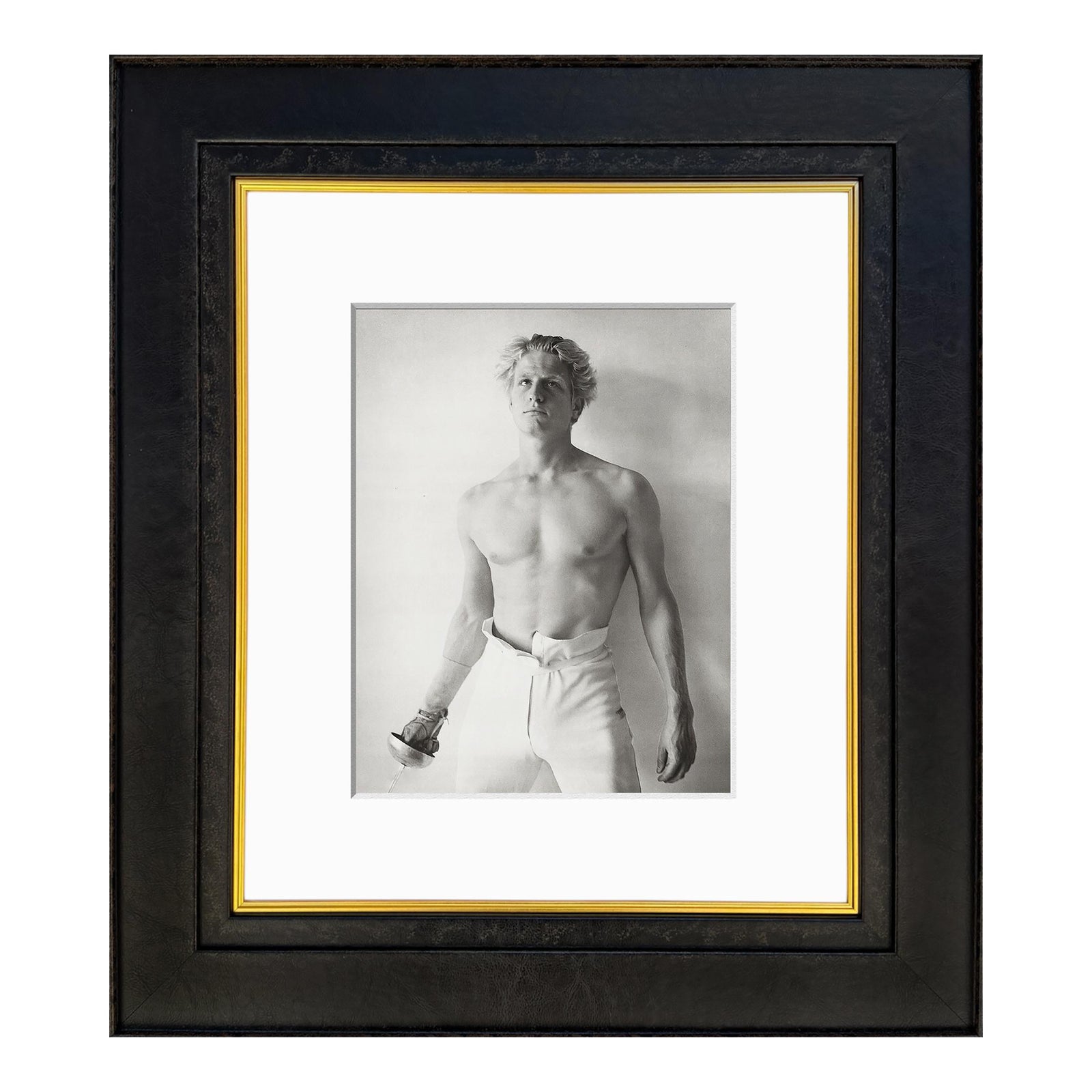 Framed Photograph of Olympic Decathlete Mike Storm by Bruce Weber ...