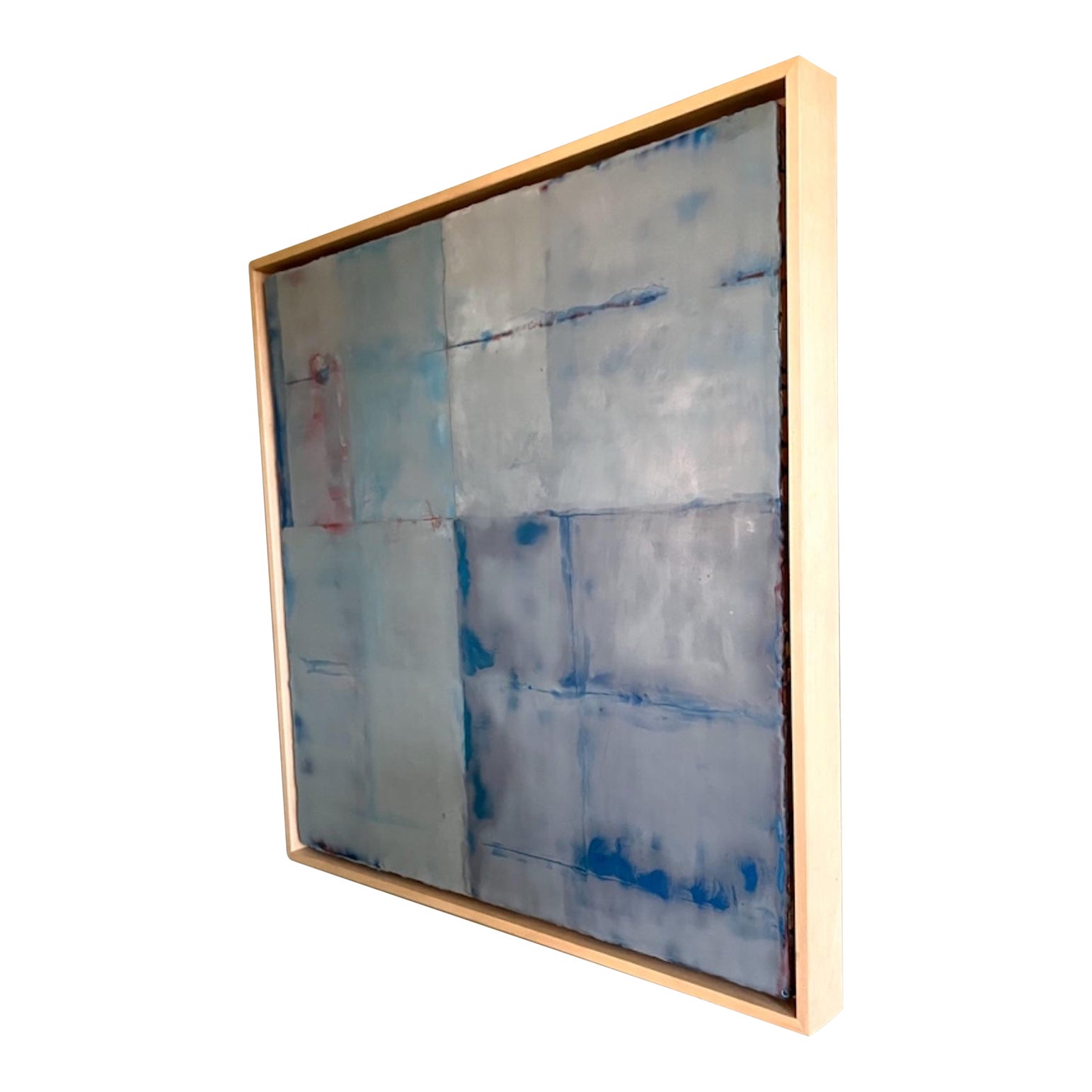 Encaustic Painting Jane Michaelski Veiled Construct, Framed | Chairish
