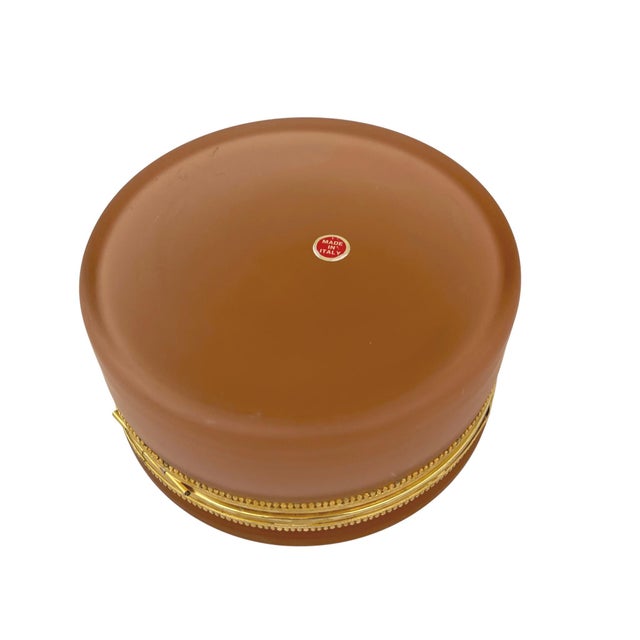 Mid-Century Italian Glass Jewelry Box | Chairish