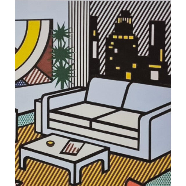 1980s Original Roy Lichtenstein "Interior With Skyline" Limited Edition ...