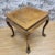 Vintage Chinese Natural Elm Tall Tea Side Table With Decorative Feet ...