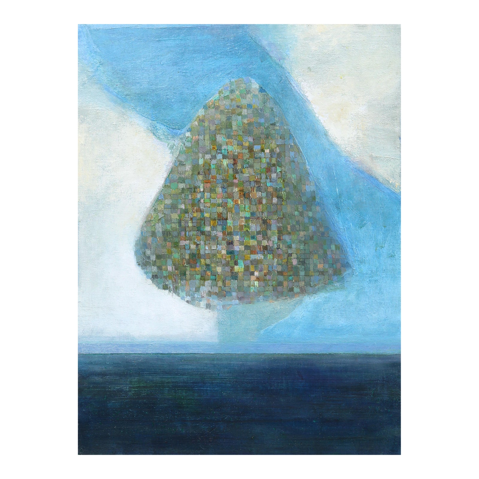 Untitled - Surrealist Ocean Landscape Painting Original Artwork by Rob Katkowski | Chairish