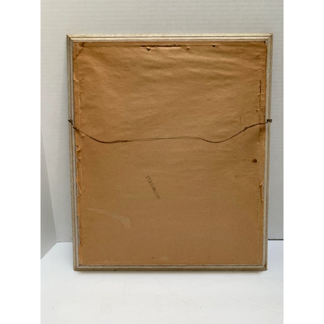 Vintage Asian Chinoiserie Framed Floral Lithograph | Chairish