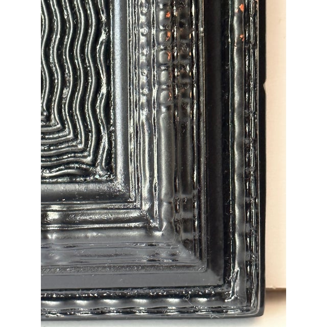 Dutch Ebonized Ripple Molded Picture Frame Early 20th Century. | Chairish