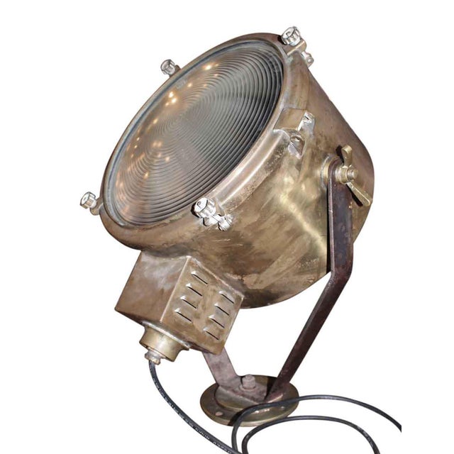 Late 20th Century Original Bronze Floor Spotlight | Chairish