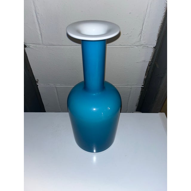 Vintage Danish Modern Otto Bauer Holmgaard Cases Glass Gulvase | Chairish