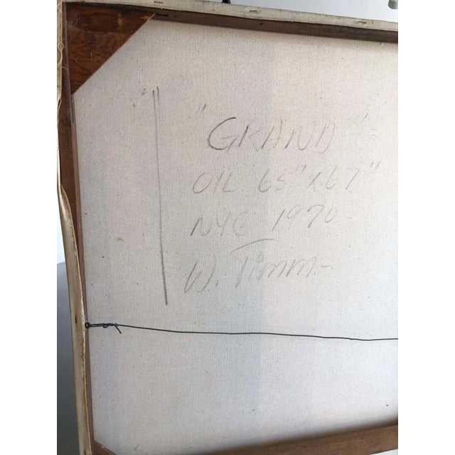Wayne Timm : Large Vintage Painting Titled: “Grand” 1968 | Chairish