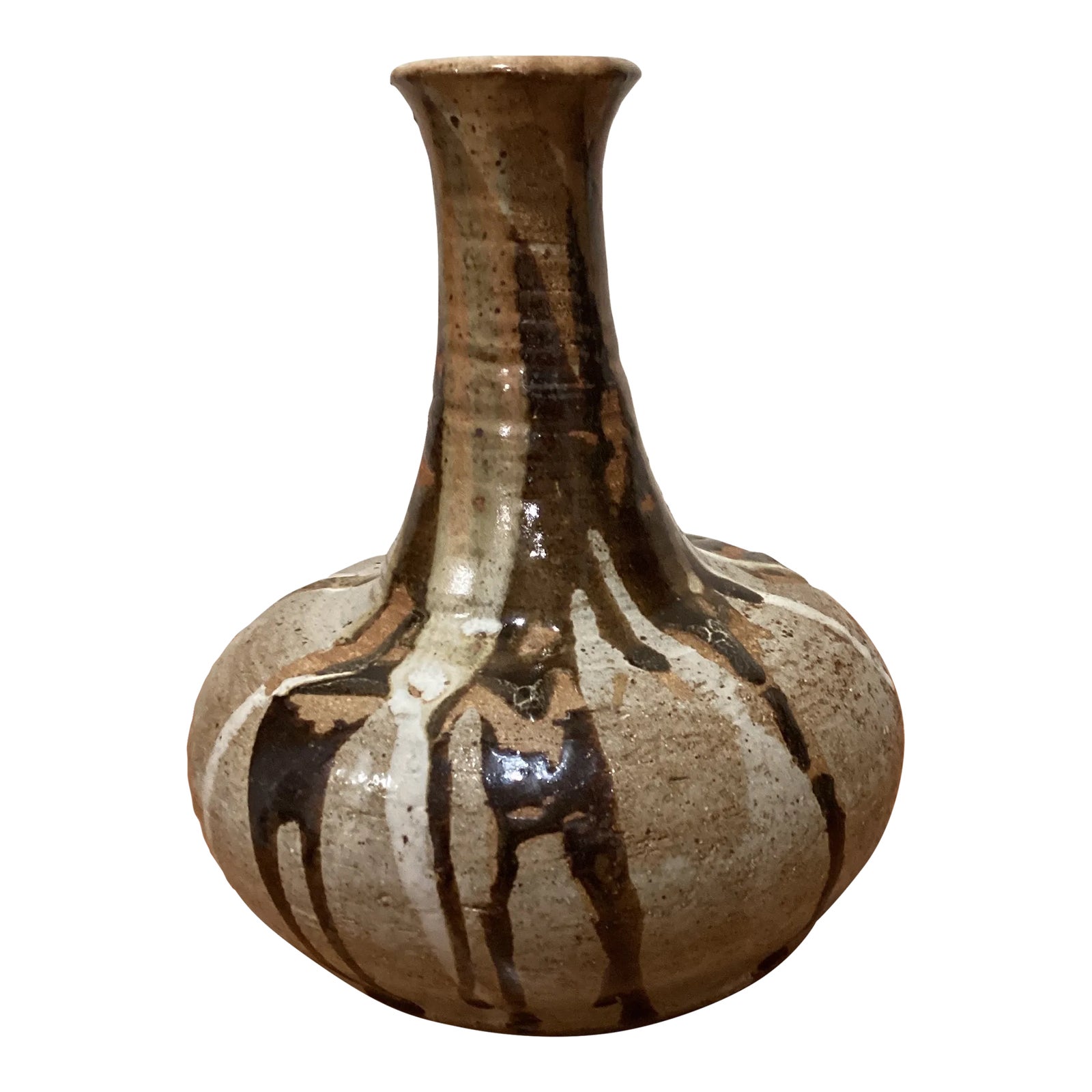 Vintage Art Deco Rasmussen Pottery Clay Glazed Vase Carved Signature ...