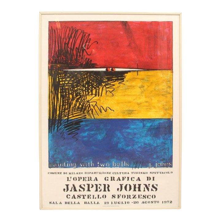 Vintage Jasper Johns 1972 Framed Poster | Chairish