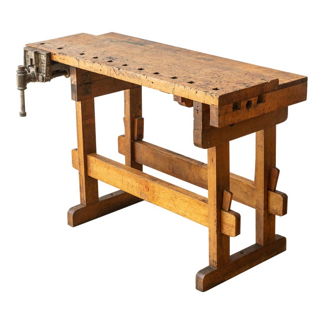 Maple Carpenter’s Workbench | Chairish