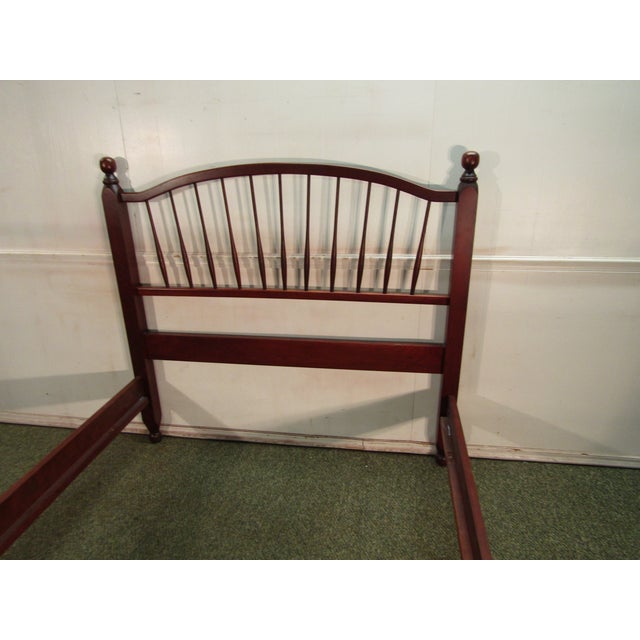 Solid Cherry Full Size Bed | Chairish