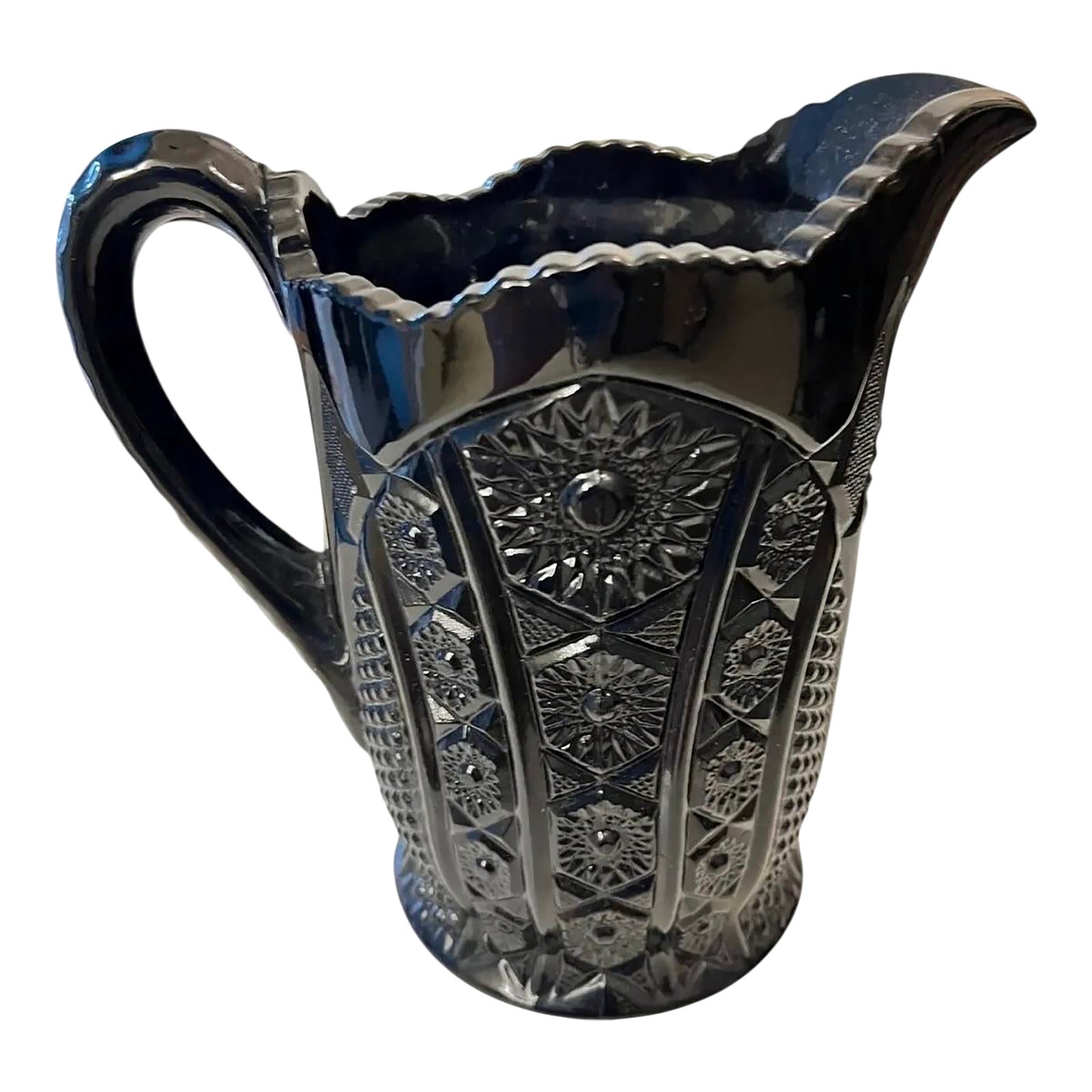 Mid 20th Century Mid Century Modern Tiara Monarch Indiana Glass Black ...