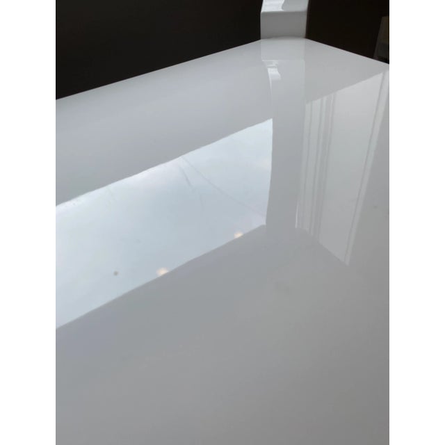 Kelly Three Tier Console in White Lacquer | Chairish