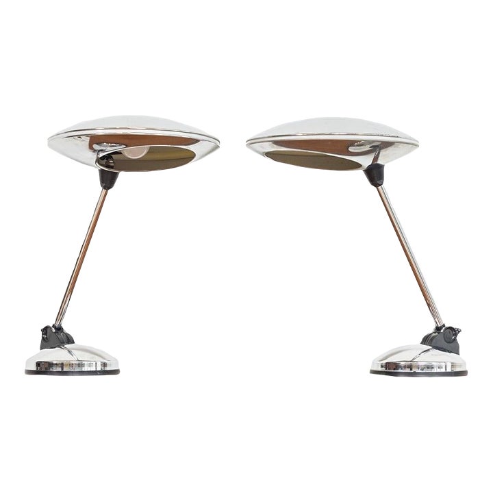 1960s Vintage Mid-Century Italian Modern Polished Chrome Pivoting Table ...