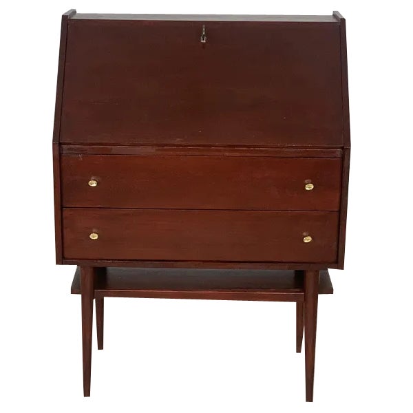 Vintage Wooden Secretary, 1960s | Chairish