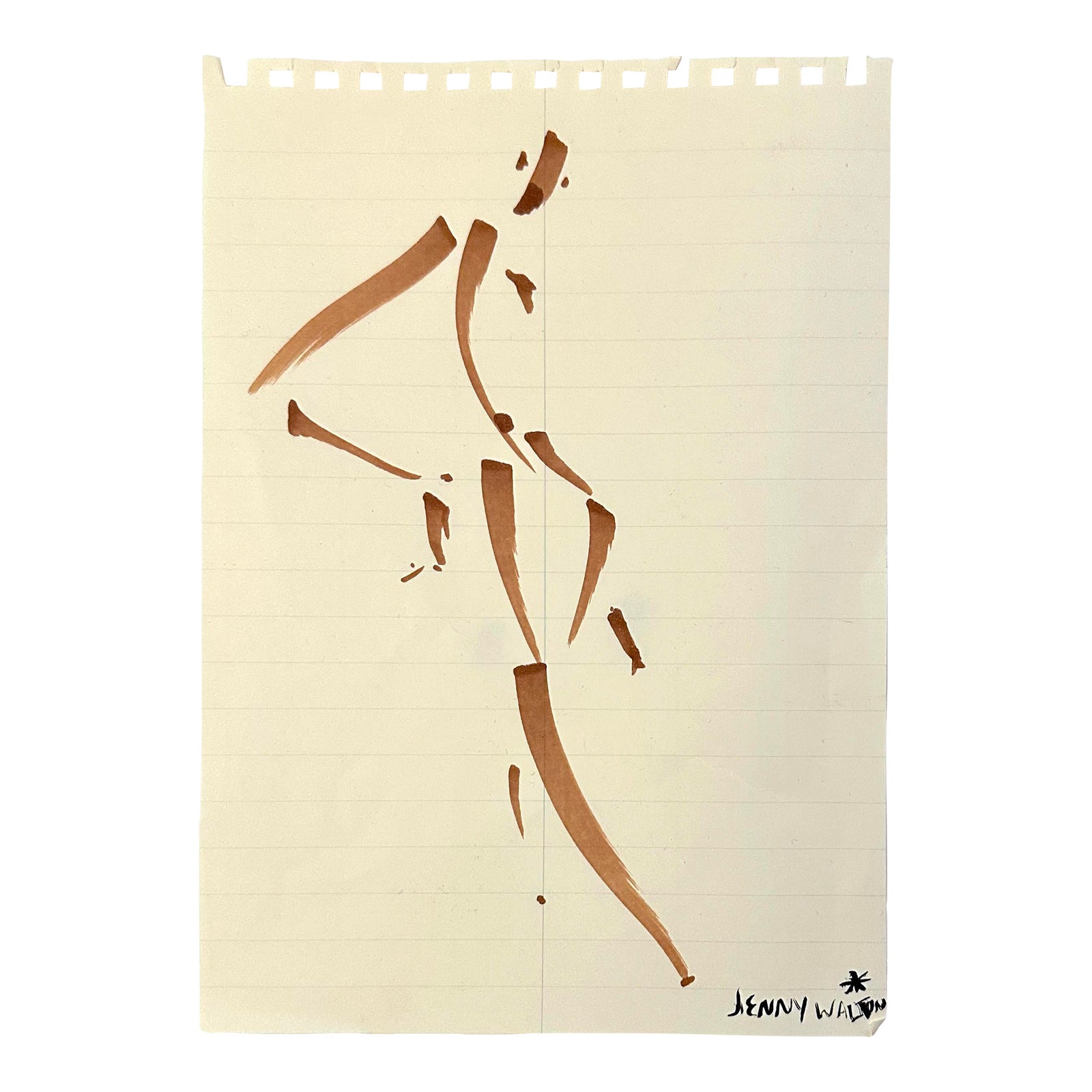 Original Contemporary Abstract Figure Drawing by Jenny Walton | Chairish