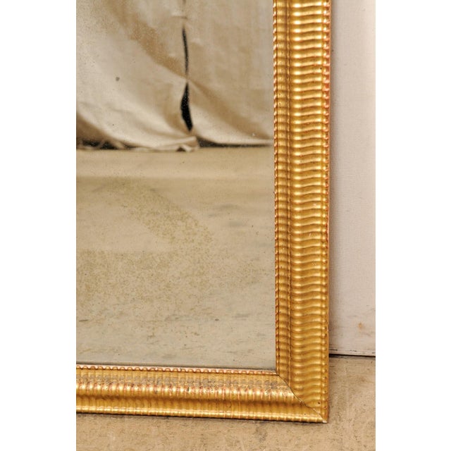 19th Century French Rectangular Gilt Wood Mirror | Chairish