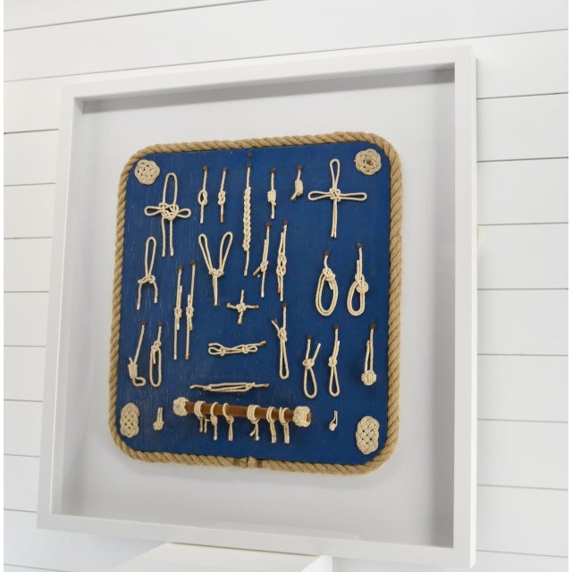 Nautical Knot Board Display - Coastal Wall Decor | Chairish