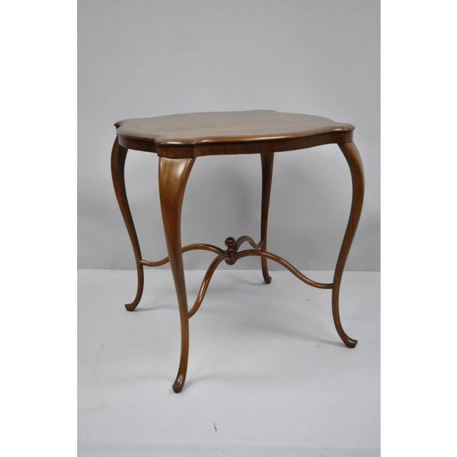 Antique Art Nouveau Victorian Mahogany Turtle Top Cabriole Leg Side ...