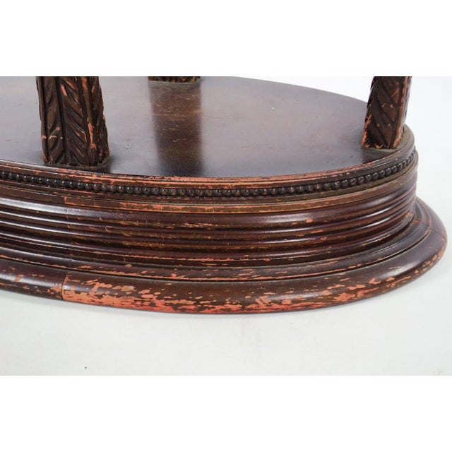 1950s Traditional Carved Wood and Glass Cocktail Table | Chairish