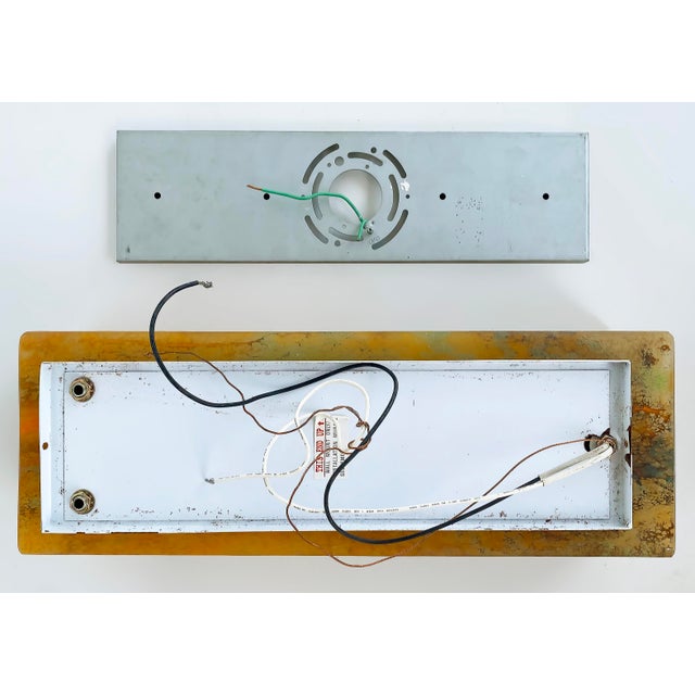 Vintage Pair of Art Glass Wall Washing Sconces With Mounting Brackets ...