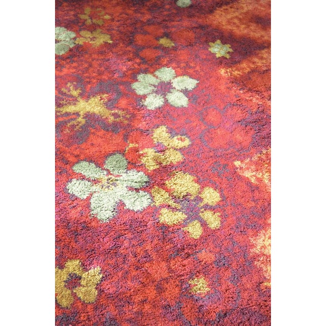 Vintage German Floral Rug, 1970s | Chairish
