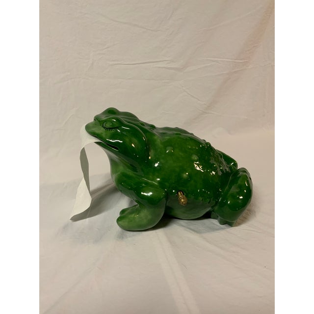 1960s Green Frog Toilet Paper Holder | Chairish