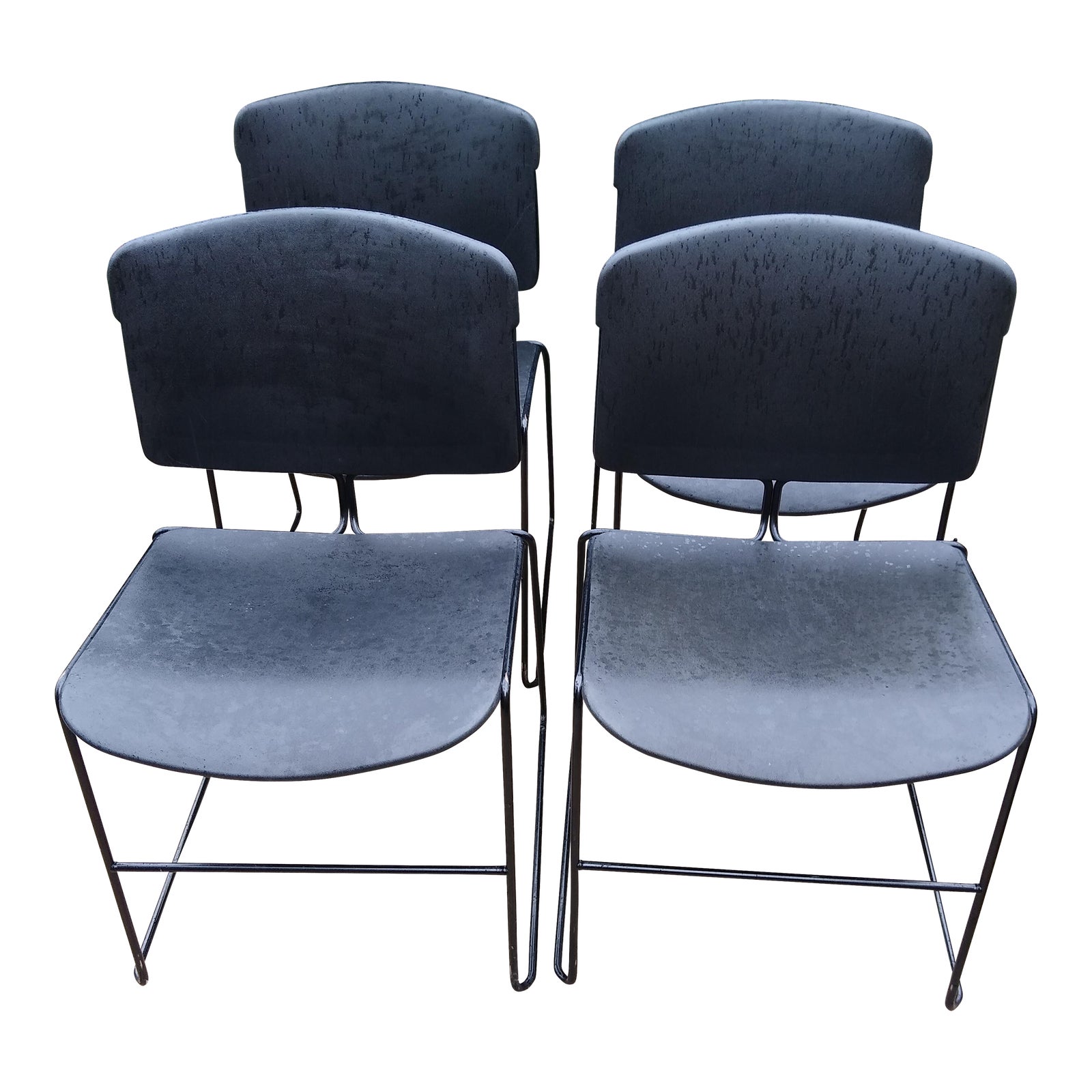 Steelcase Max Stacker Stacking Chairs - Set of 4 | Chairish