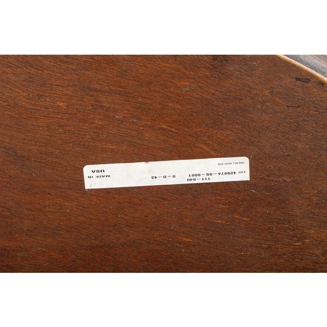 Late 20th Century Vintage Drexel Heritage Round Walnut Pedestal Accent ...