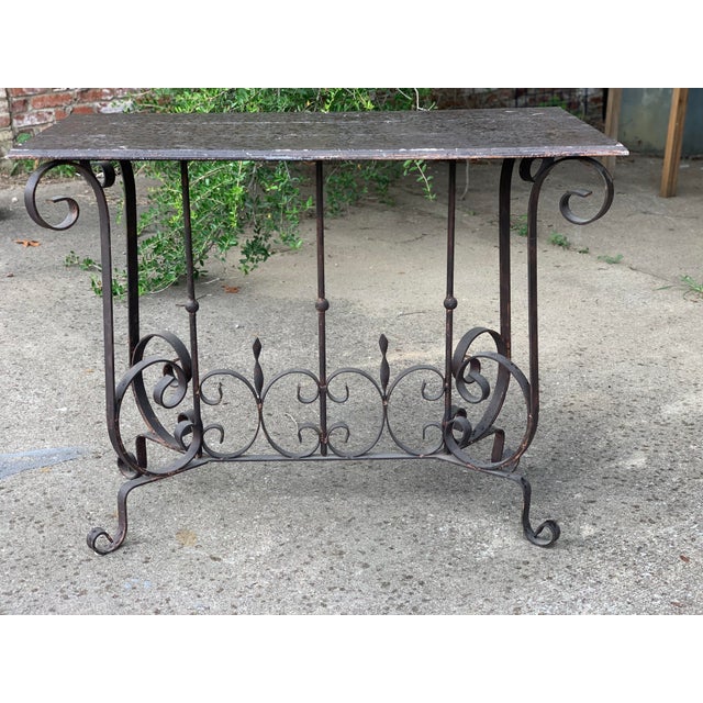 1970s Rustic Spanish Console Table | Chairish