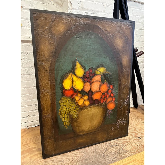 Crica 1999 Stephanie Gardner Fruit Basket Still Life Artwork | Chairish