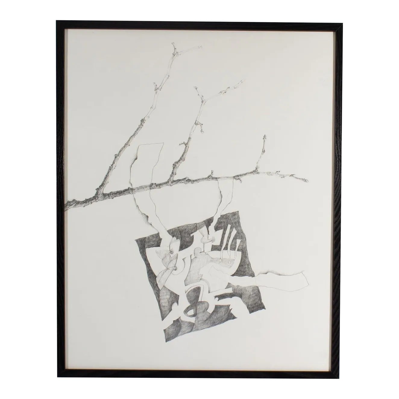 Abstract Charcoal Drawing by James L. Bruch | Chairish
